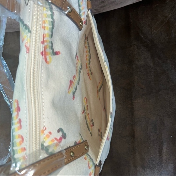 Sonoma | Bags | Canvas Cream Weekender Tote With Proud Rainbow ...